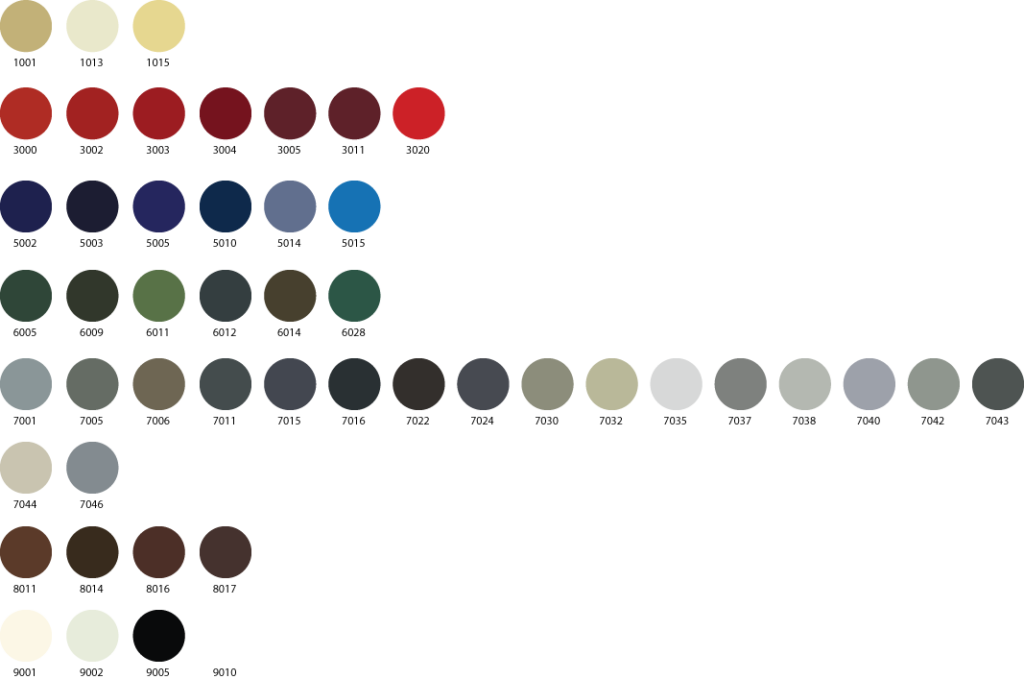 Χρωματολόγιο - TECH ALUMIN